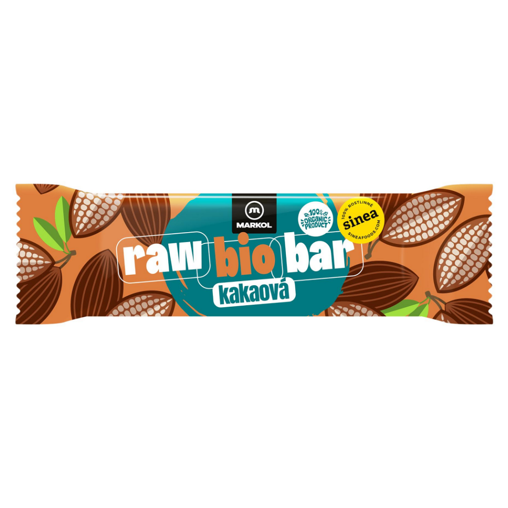 BIO RAW tyčinka kakaová 40 g Markol