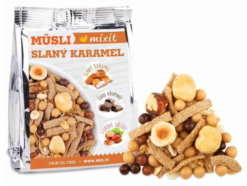 Müsli Slaný karamel 60 g Mixit