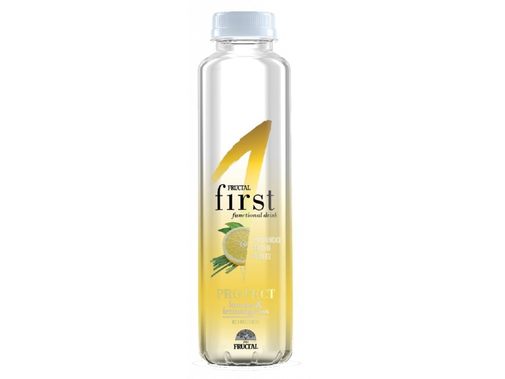 First funkční voda 500ml Protect citron/citronová tráva Fructal
